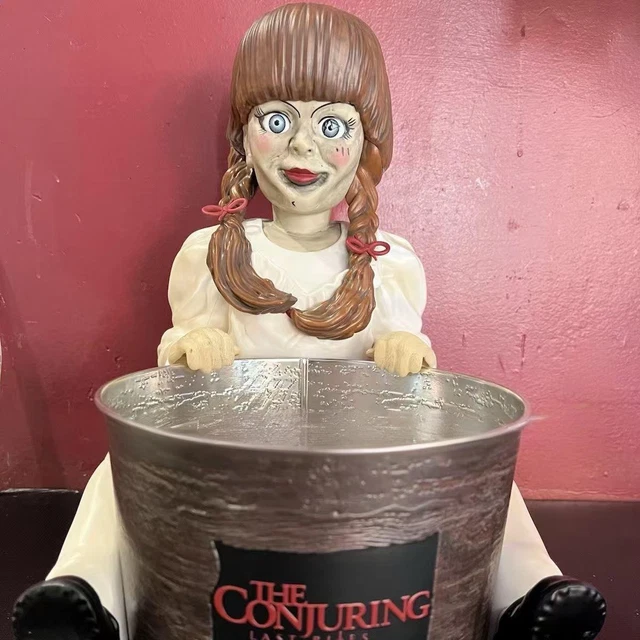 20 CM THE Conjuring: Last Rites Series Annabelle Popcorn Bucket Resin ...
