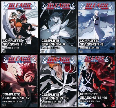 BLEACH - COMPLETE Anime Tv Series Dvd (1-366 Eps) (Full Eng Dubbed) 16 ...