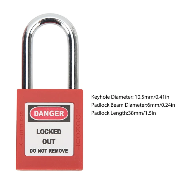 LOCKOUT TAGOUT KIT With Safety Hasp Padlock Loto Tag Keys Tamper Proof ...