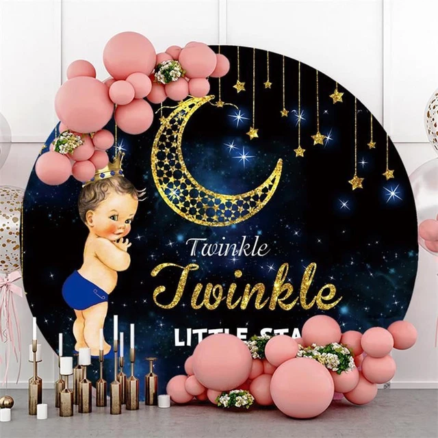ROUND TWINKLE STAR Themed Birthday Backdrop For Boy $35.95 - PicClick AU