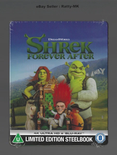SHREK FOREVER AFTER - Uk Exclusive 4K + Blu Ray Steelbook - New ...