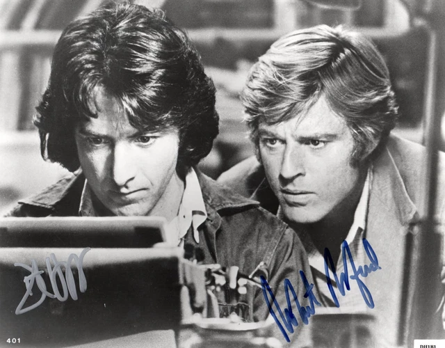 AUTOGRAMME ROBERT REDFORD - Dustin Hoffman 20 x 25 cm zertifiziert EUR ...