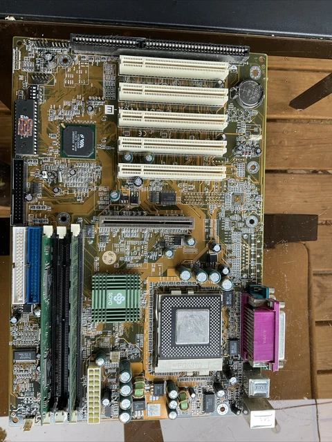 SOYO SY-7VCA MOTHERBOARD Socket 370 with Intel Celeron 433 Cpu ISA Slot ...