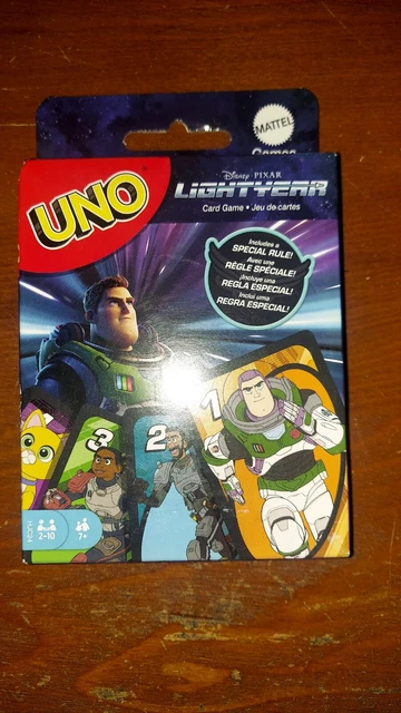 MATTEL GAMES UNO Disney and Pixar Lightyear Card Game 2-10 Players ...