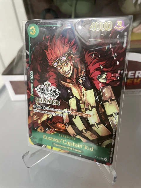 ONE PIECE CARD Game Eustass “Captain” Kid P-003 Store Championship ...