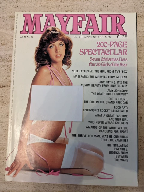 MAYFAIR MAGAZINE VOL 15 No.12. Centre Pages In Place. In Good Condition. £11.11 - PicClick UK