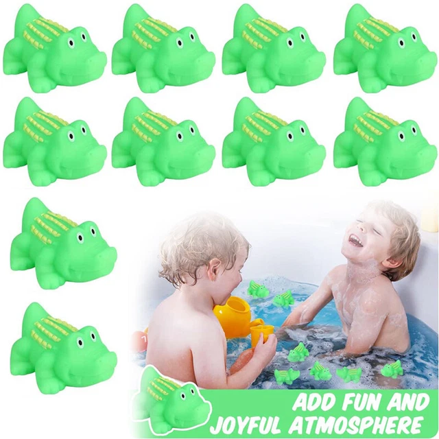 10PCS RUBBER ALLIGATOR Crocodile Family Bathtub Toy Alligator Bath ...