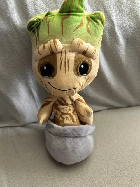 MARVEL GUARDIANS OF the galaxy potted Groot soft toy plush Disney £10. ...