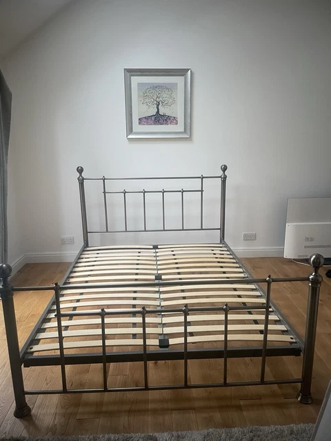 NEXT METAL KING Bed Frame Pewter No Reserve £104.72 - PicClick UK