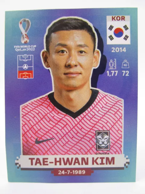 Sticker Panini Fifa World Cup Qatar 2022 Kor 6 Tae Hwan Kim South