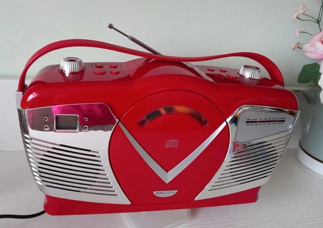 1950S AMERICAN DINER Style /MP3/USB/ AM/FM Radio/ Boombox. Red £23.95 ...