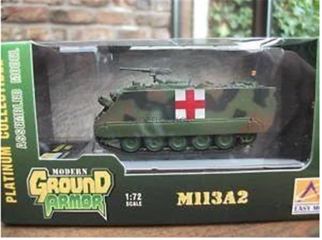 FOR EASY MODEL US M113 A2 Armored carrier tank Red Cross 1:72 ABS MODEL ...