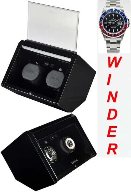 LUXURY DISPLAY DUAL Automatic Watch Winder-model: VISTA JEWEL-02GB ...