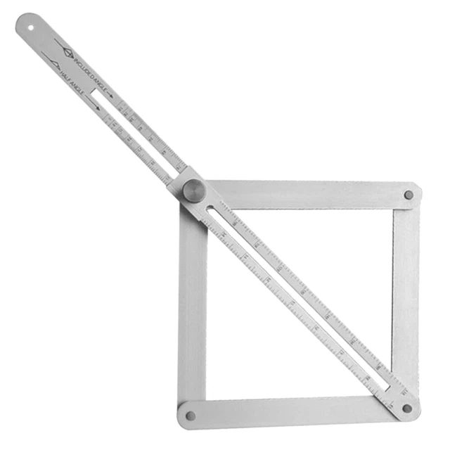 WOODWORKING PROTRACTOR MITER Gauge Diagonal Ruler Goniometer EUR 13,45 ...