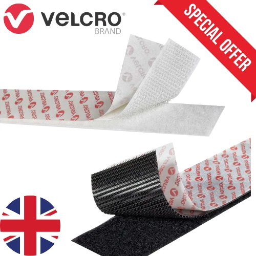 VELCRO® SELF ADHESIVE Hook & Loop Tape Sticky Backed Fastener PS14 ...