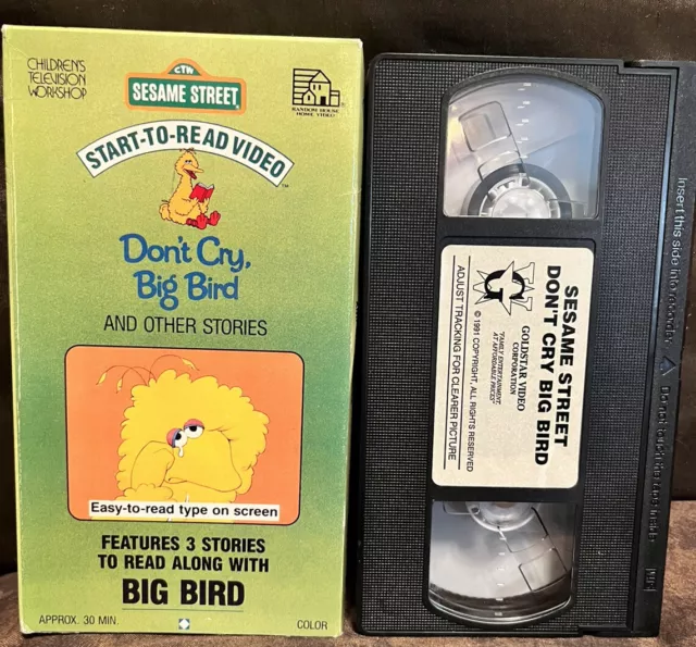 SESAME STREET START To Read Video Don't Cry, Big Bird Other Stories VHS ... SESAME STREET START To Read Video Don't Cry, Big Bird Other Stories VHS ...