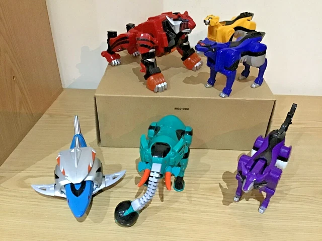 POWER RANGERS JUNGLE Fury Dx Jungle Pride Megazord, 3 Zords Extra ...