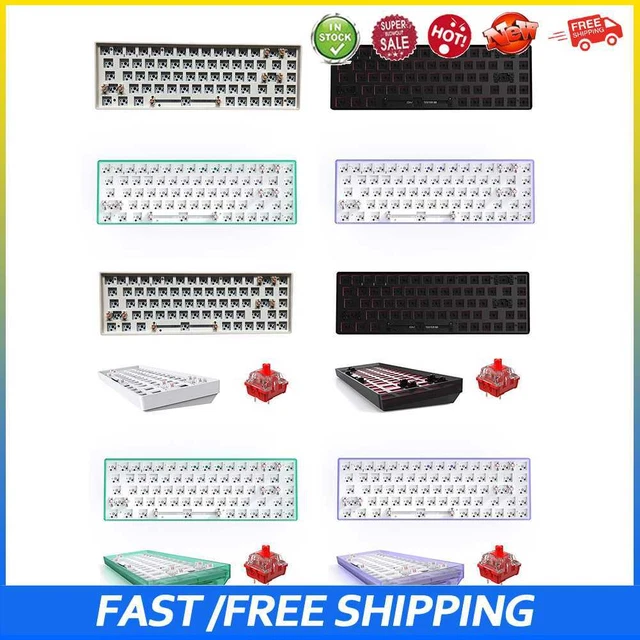 #B WIRELESS MECHANICAL Keyboard Kit Hot-Swappable with 2.4G Wireless ...