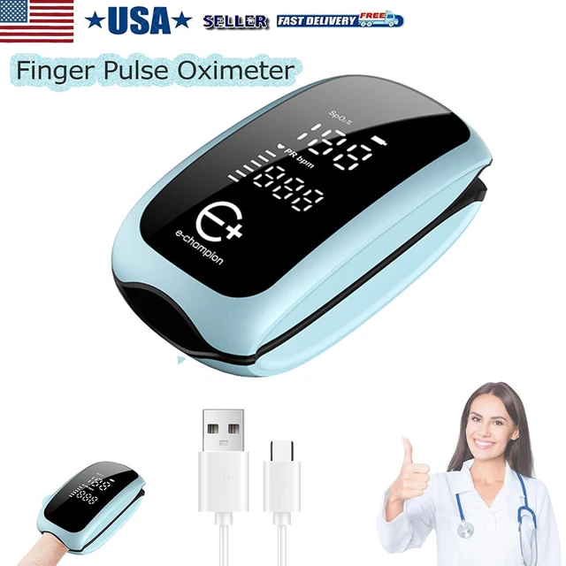 OLED FINGER PULSE Oximeter Heart Rate Spo2 Monitor Blood Oxygen Meter ...