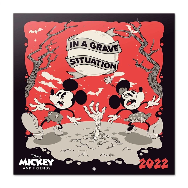 GRUPO ERIK DISNEY Mickey Mouse Kalender 2022 Wandkalender 2022 Groß für ...