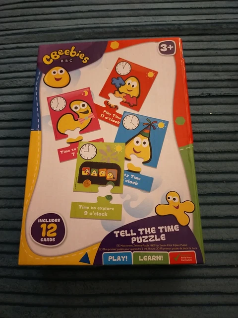 CBEEBIES TELL THE time Puzzle Age 3+ New £1.50 - PicClick UK