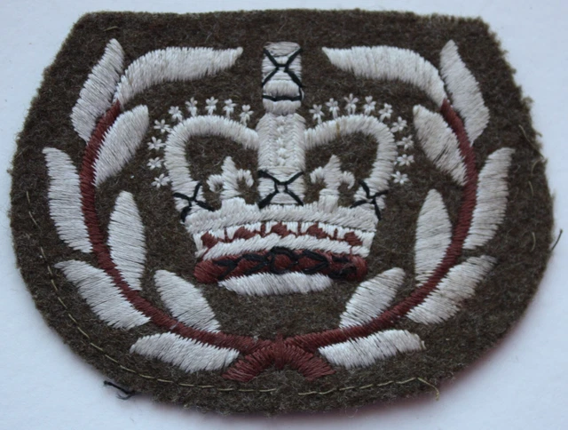 BRITISH ARMY, WO2 Rank Patch. Sergeant Major. Warrant Officer (G29) £5. ...