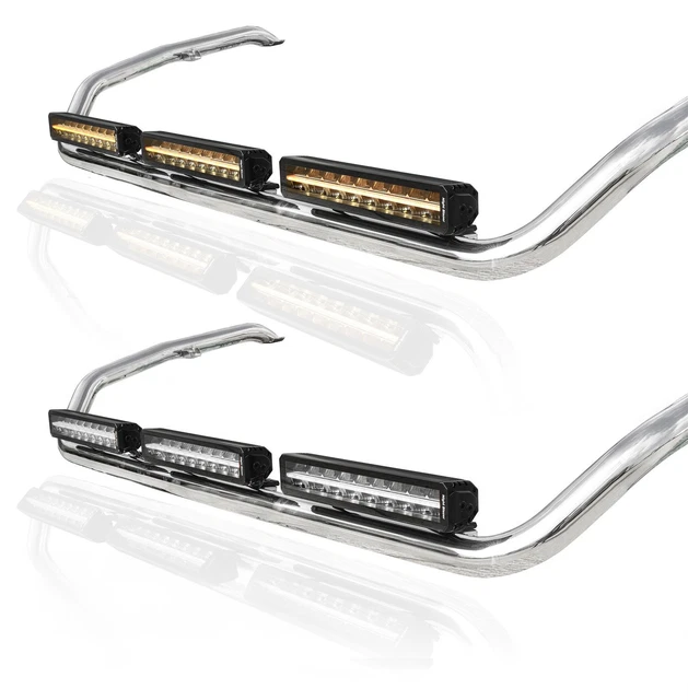 ROOF BAR + 17" LED Spot Bars x3 For Mercedes Actros MP4 2012+ Classic ...