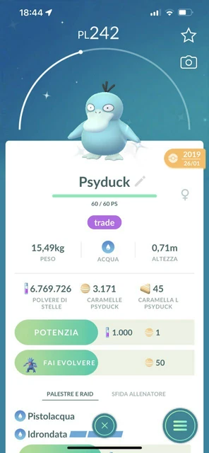 POKÉMON GO - Shiny Psyduck - See description EUR 5,00 - PicClick FR