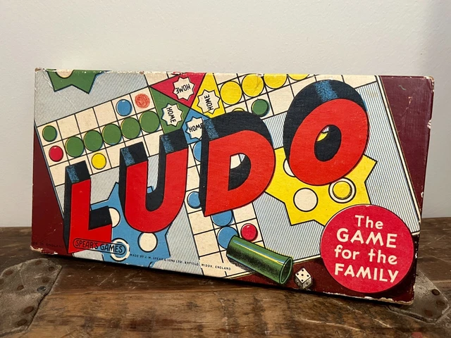 VINTAGE BOXED &LUDO and Snakes and Ladders Game" Great Graphics England ...