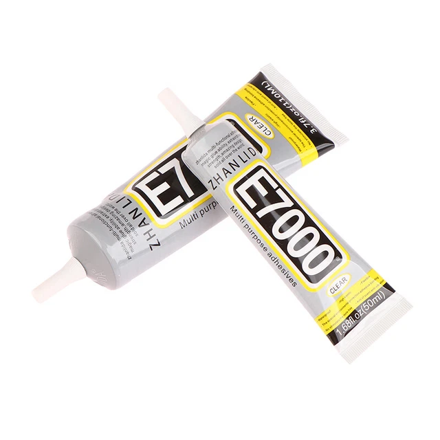 E7000 50/110ML FIBRE Fabric Adhesive Multipurpose Leather Bag Diamond ...