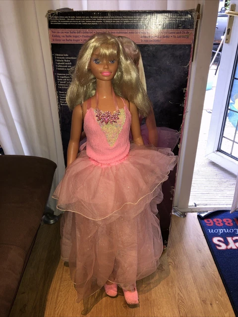 LIFE SIZE BARBIE Doll 3 Feet Tall Vintage 90s My Size In Box £49.99 ...