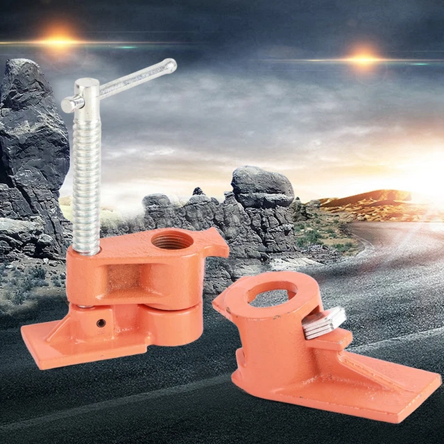 3/4 INCH PIPE Clamp Jaws Vise Fixture Set Woodworking Tool Kit ...