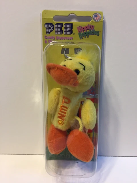 PEZ CANDY DISPENSER & Key Chain Plush Petz Barnyard babies Duck 4" $2. ...