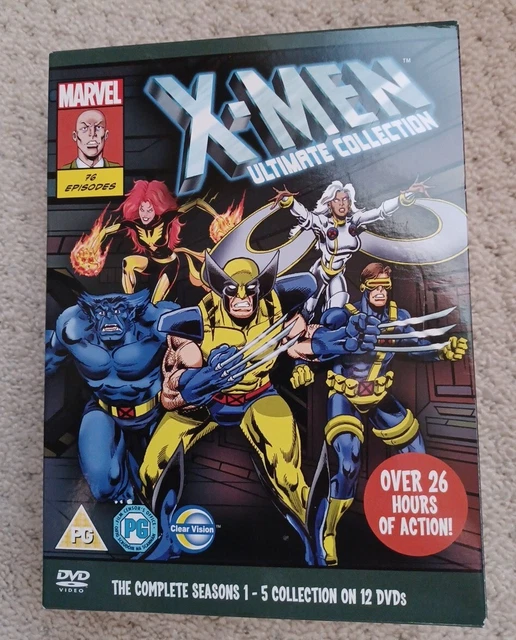 X-MEN ULTIMATE COLLECTION 12x DVD Set Complete Season Series 1 to 5 ...