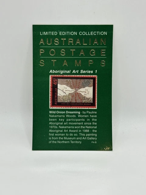 LIMITED EDITION AUSTRALIAN Postage Stamp Australian Aboriginal Art ...