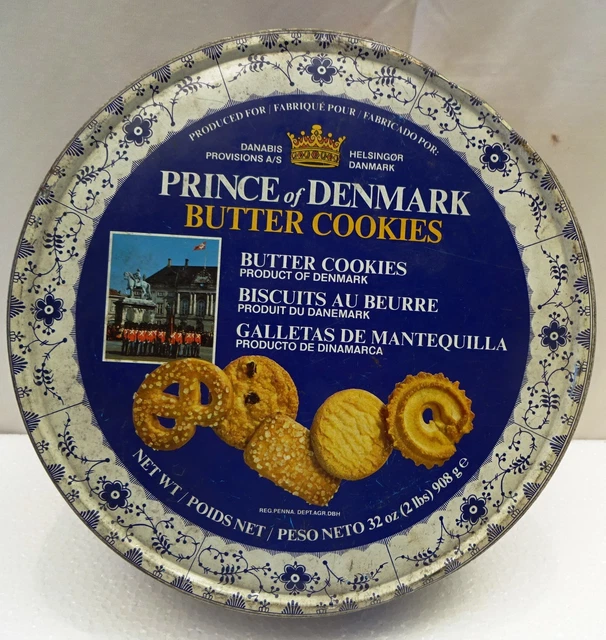 VINTAGE ADVERTISEMENT TIN Prince Of Denmark Butter Cookies Food ...