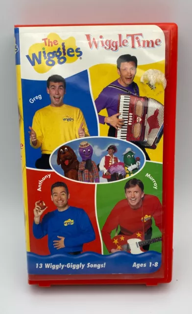 THE WIGGLES WIGGLE Time VHS Tape 1999 Vintage Preschool Red Clamshell ... THE WIGGLES WIGGLE Time VHS Tape 1999 Vintage Preschool Red Clamshell ...