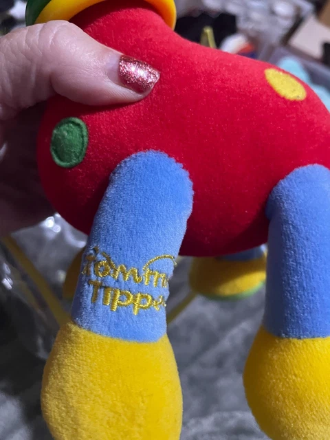 VINTAGE TOMY TIPPY Soft Baby Activity Toy Rattle Sensory Plush with ...