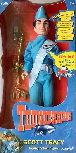 THUNDERBIRDS TALKING ACTION Figure Scott Tracy Rare New Vintage Vivid ...