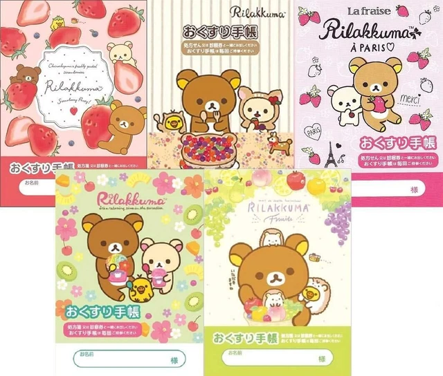 [SET DI 5 tipi] Quaderno di medicina Rilakkuma (fragola, torta di ...