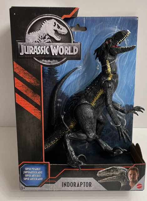 JURASSIC WORLD PARK Fallen Kingdom Posable INDORAPTOR Mattel 10 ...