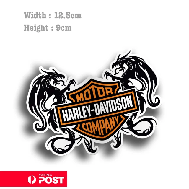 HARLEY DAVIDSON LOGO Motorcycle with Dragons Decal Sticker $6.69 ...