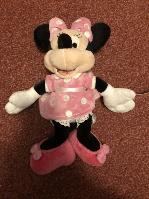 DISNEY STORE EXCLUSIVE Original Authentic Minnie Mouse Pink Plush Doll ...