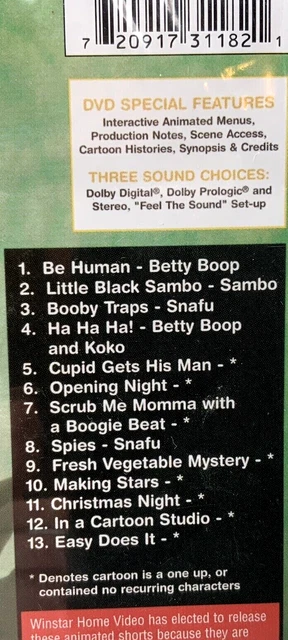 CARTOON CRAZYS BANNED & and Censored DVD By Winstar - RARE OOP - REGION 1 $79.95 - PicClick AU