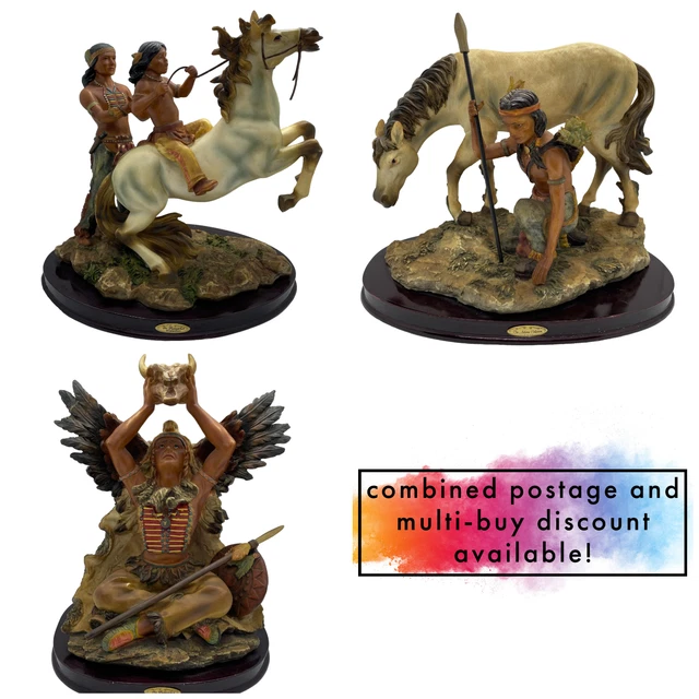 THE JULIANA COLLECTION Native American Indian Man Sculpture Figurine ...