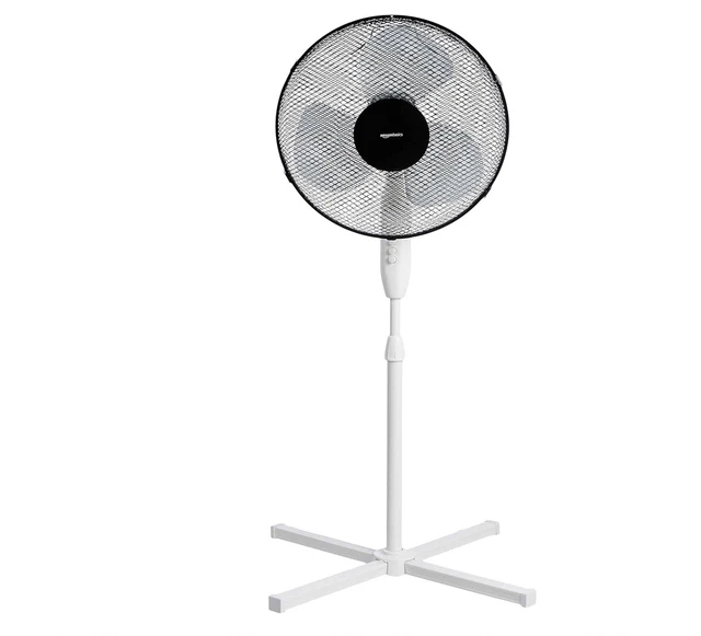 AMAZON BASICS 3 Speed Oscillating Pedestal Floor Stand Fan 40W £10.99 ...