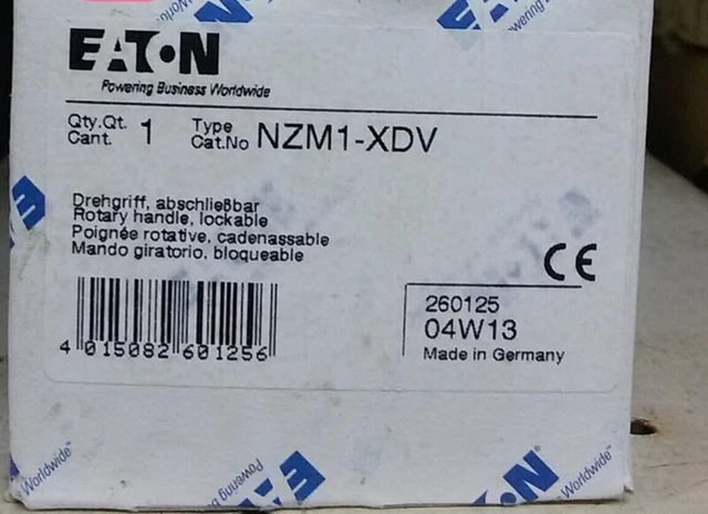 NEW EATON MOELLER Circuit breaker direct operation handle NZM1-XDV $132 ...
