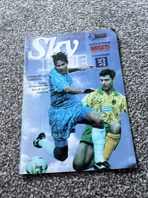 COVENTRY CITY V Arsenal 4th December 1993 Football Programme £1.29 ...