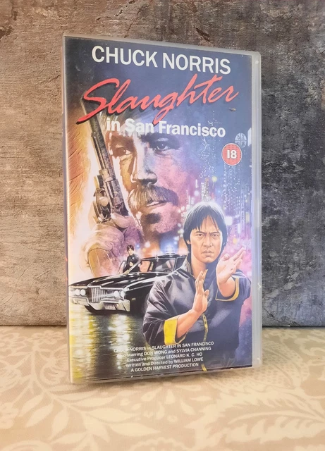 SLAUGHTER IN SAN Francisco (VHS Tape 1993) CHUCK NORRIS Rare ...
