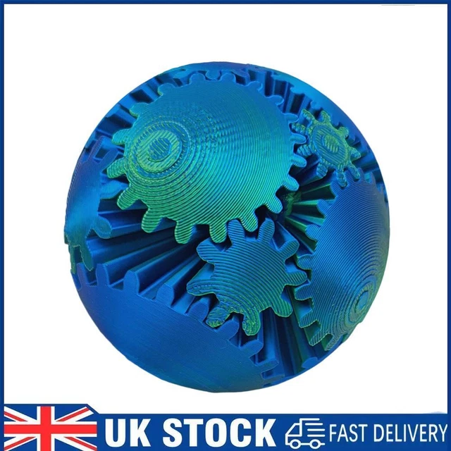 3D PRINTED GEAR Ball 3D Printed Gear Ball Rotating Toy 3D Printed Gear ...